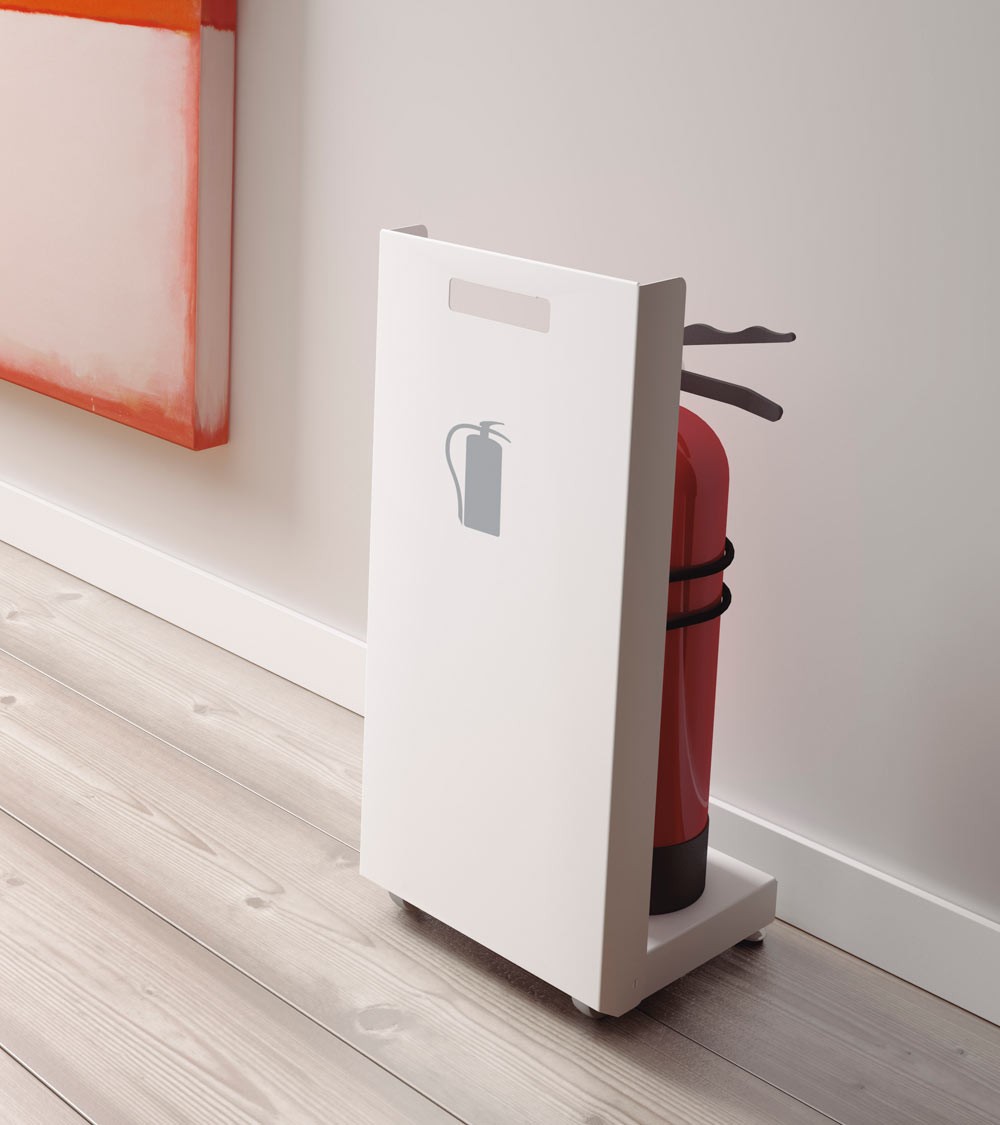 Design fire extinguisher holder FAYA by Systemtronic Exento Shop