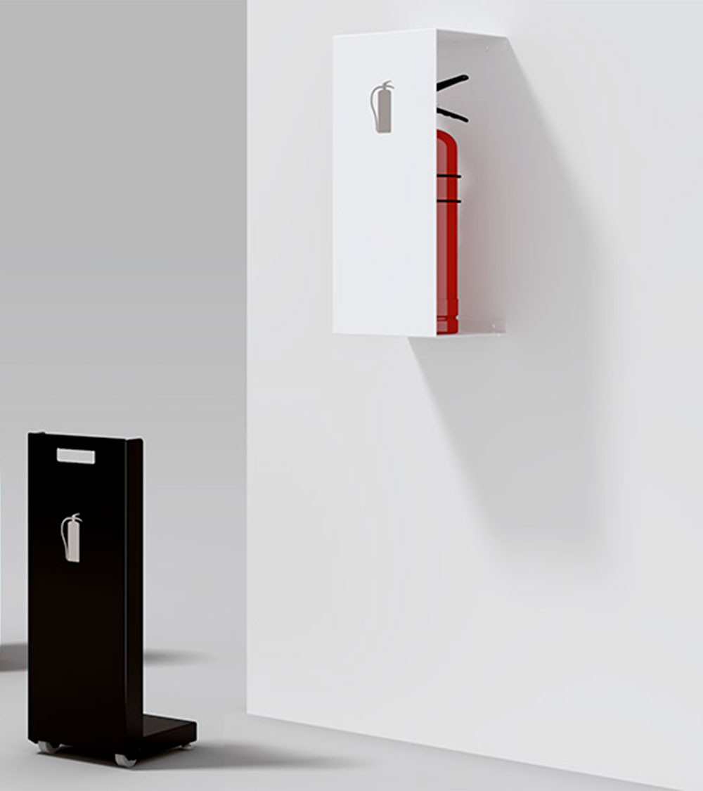 Design fire extinguisher holder FAYA by Systemtronic Exento Shop